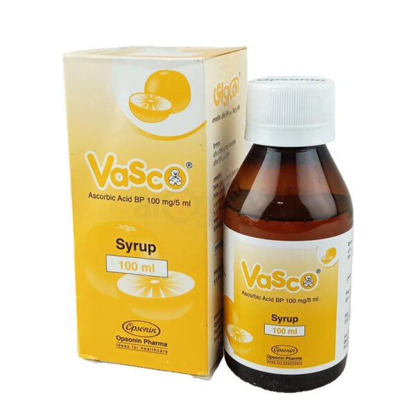 Vasco Syrup 100 mg/5 ml (Vitamin C [Ascorbic acid]) – Amaree Desh